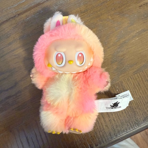 Labubu | Toys | Pop Mart Pink And Cream Plush Toy | Poshmark